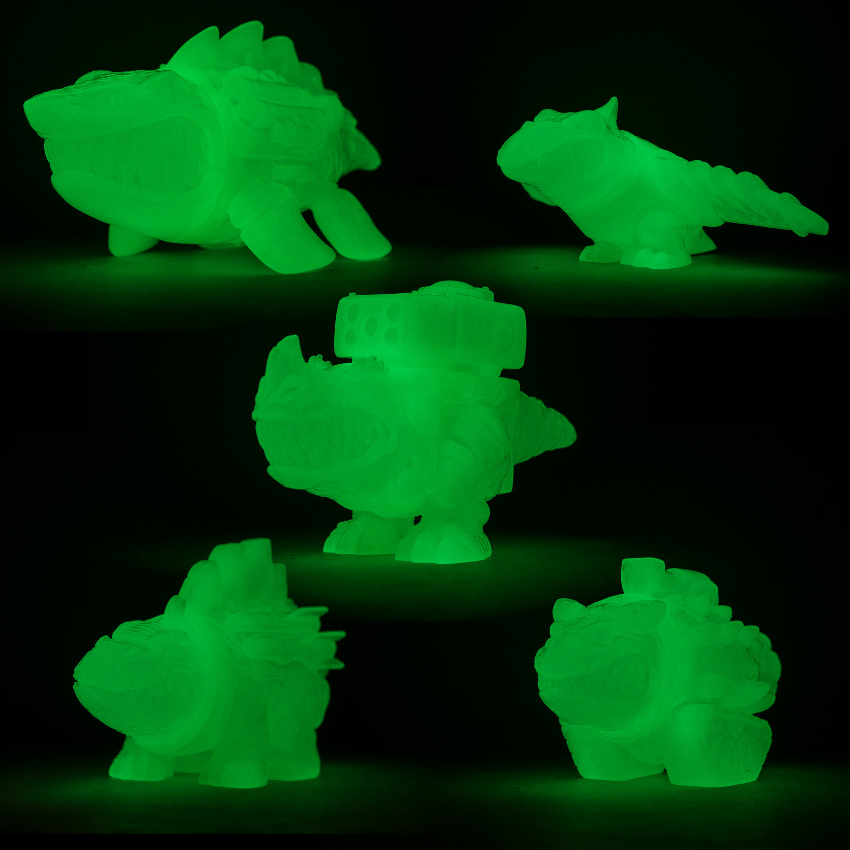 James Groman x Toy Art Gallery’s “GID” B.C. Blasters…