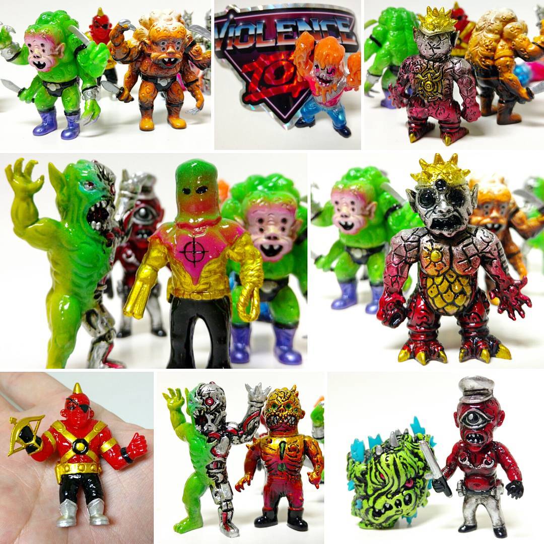 Topheroy x Violence Toy’s custom Gorelords sets…